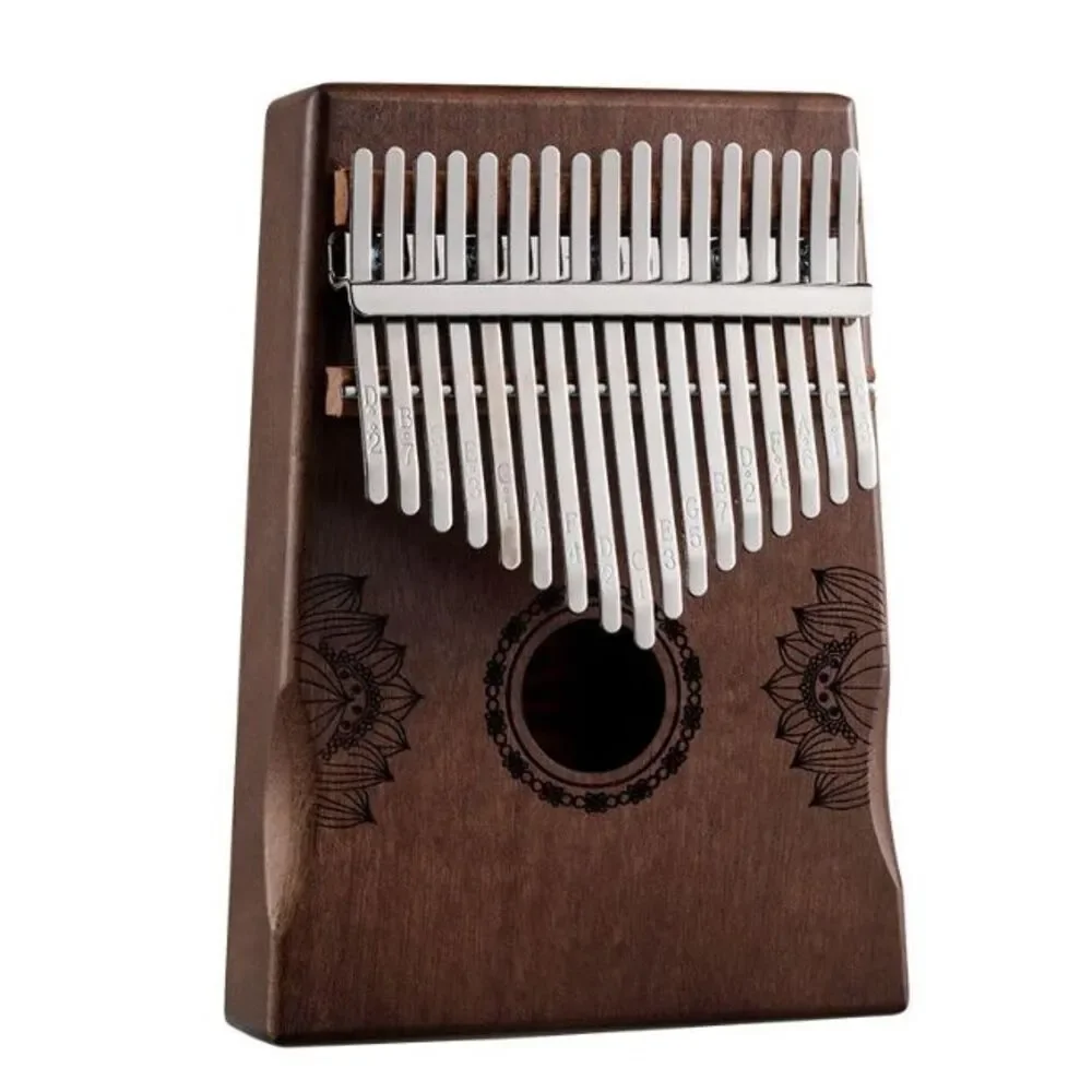 Other | Kalimba Thumb Piano 17 Keys Lotus Portable Gift Set Brown Wood ...